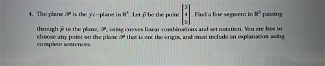 Solved The Plane P Is The Yz Plane In R Let P Be The Chegg