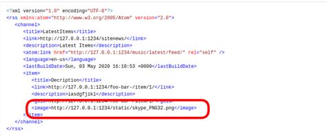 How To Add An Image To Djangos Syndication Rss Feed Stack Overflow