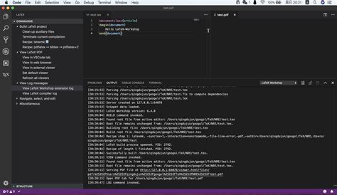 Nothing View In VsCode Tab Issue James Yu LaTeX Workshop GitHub