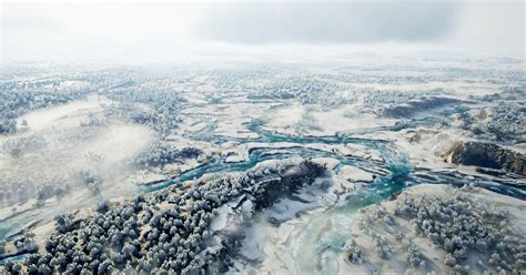 simulating braided river in houdini