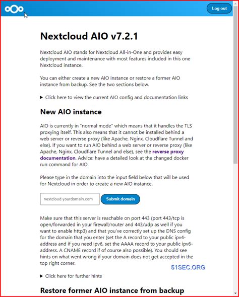 Mins Docker Install NextCloud AIO Using Docker NETSEC