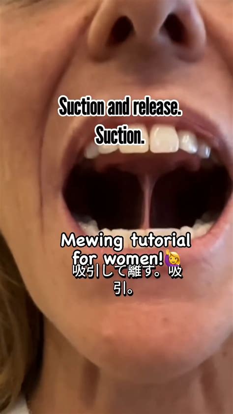Mewing Tutorial for women! | Face yoga facial exercises, Facial routine skincare, Face massage ...