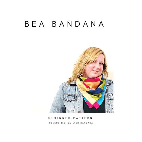 Bea Quilted Bandana Pattern Sewing Pattern Etsy