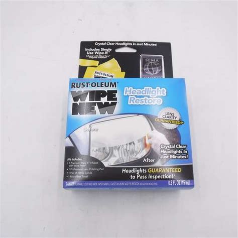Rust Oleum Wipe New Headlight Restore Kit Includes Precision Wipe It Professional Lens