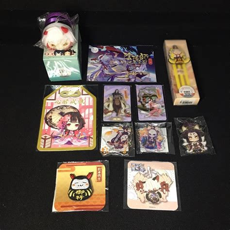 【59新增，個人收藏】陰陽師 轉蛋、坐姿娃、餐卡、杯墊等 大岳丸、玉藻前、彼岸花、椒圖、大天狗、鬼吞 蝦皮購物