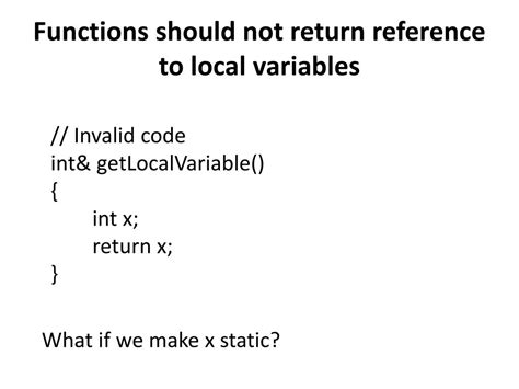 Ppt C Reference Variables Powerpoint Presentation Free Download Id4143633