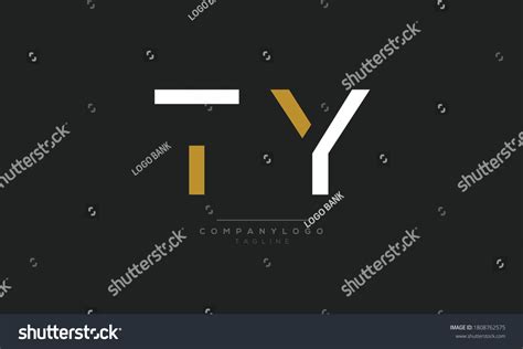 Ty Initials Monogram Letter Text Alphabet Stock Vector Royalty Free 1808762575