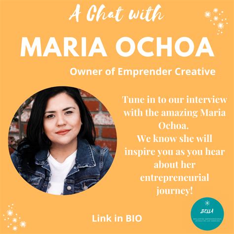 A Chat With Maria Ochoa Owner Of Emprender Creative Bella Entrepreneurs