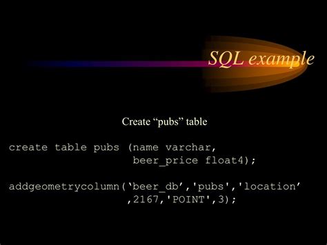 Ppt Building A Spatial Database In Postgresql Powerpoint Presentation