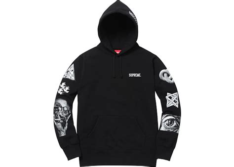 Supreme Mc Escher Hoodie Black Mens Ss17 Us
