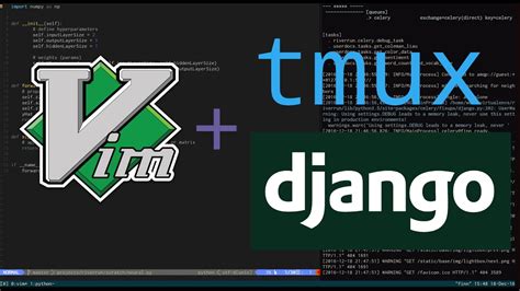 vim and tmux for django development youtube