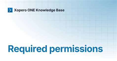 Required Permissions For Gitlab Users And Token Xopero One En