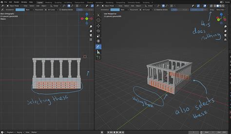 How Do I NOT Select Objects Behind Other Objects Basics Interface Blender Artists Community