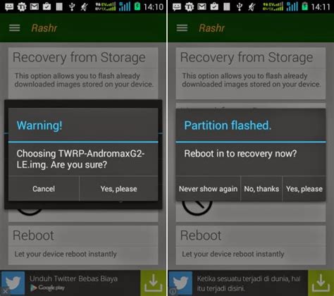 Cara Install Twrp Cwm Di Andromax G2 Le Limited Edition