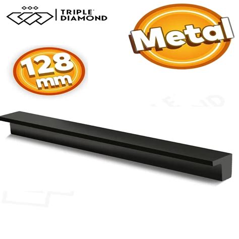 128mm Matte Black Drawer Handles Aluminum Body