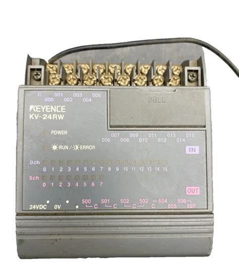 keyence kv 24rw plc processor 16 input 8 output 24vdc [new]