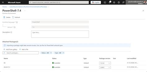 Azure Automation Runtime Environments Preview Icewolf Blog