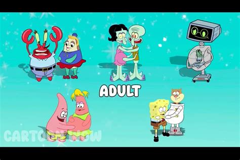 شخصیت های باب اسفنجی با کی ازدواج کردند بچه شون چه شکلی شده