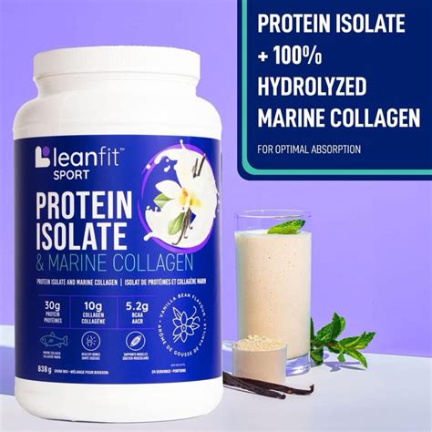 Bột Leanfit Sport Whey Protein Isolate Marine Collagen Canada Shopee