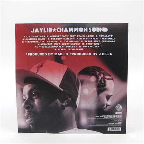Jaylib Champion Sound J Dilla Madlib Vinyl 2lp —