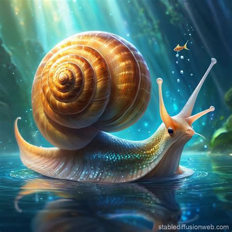 Snail With Fish Tail Stable Diffusion Online