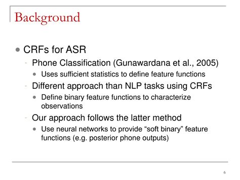 Ppt Enhancing Phonetic Recognition Using Detector Based Conditional