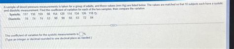 solved find the standard deviation s of sample data