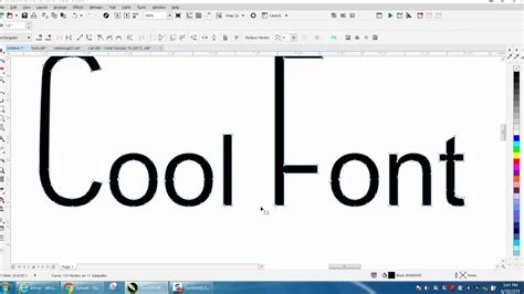 Corel Draw Tips Tricks Cool Font YouTube