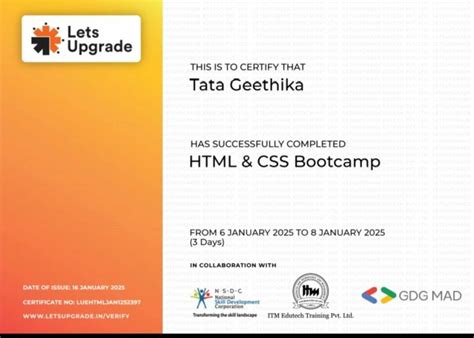Html Css Webdevelopment Continuouslearning Frontenddevelopment Tata Geethika