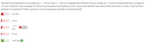 Solved Particle A And Particle B Are Located At X Cm Chegg