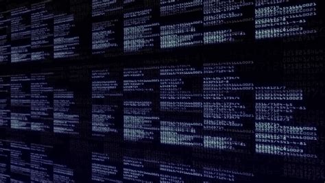 Animated Background Of Moving Binary Code Numbers You Can Find Loop Point In The Middle Of Clip