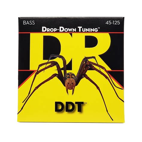 dr strings ddt5 45 ddt drop down tuning bass strings 5 string 45 125