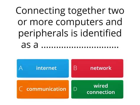 Ict Computer Network Grade 9 Cuestionario
