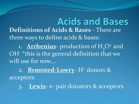 (Acids/Bases) What to understand? - ppt download
