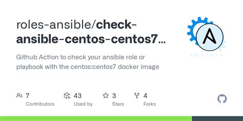 Github Roles Ansiblecheck Ansible Centos Centos7 Action Github