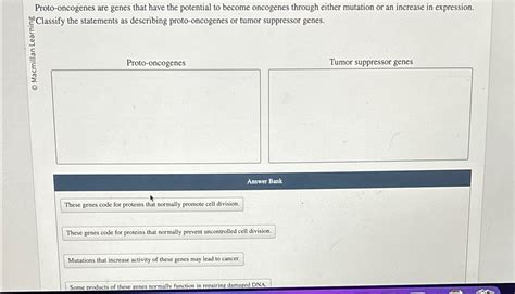 Solved Proto Oncogenes Are Genes That Have The Potential To
