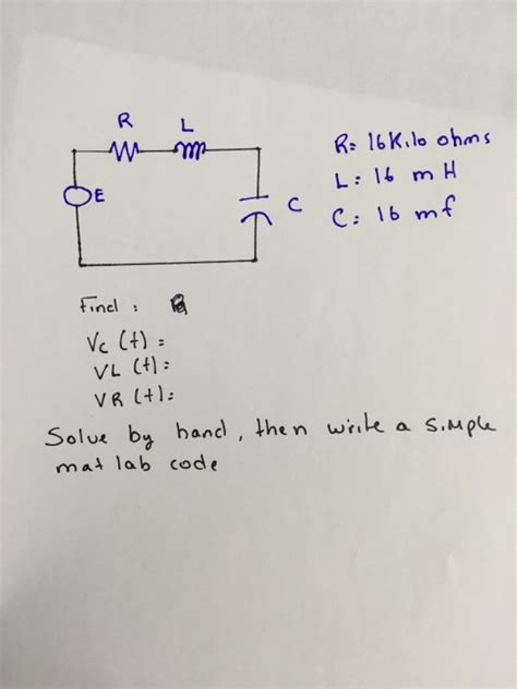 Solved Find Vc T VL T VR T Solve Step By Step Then Chegg Com