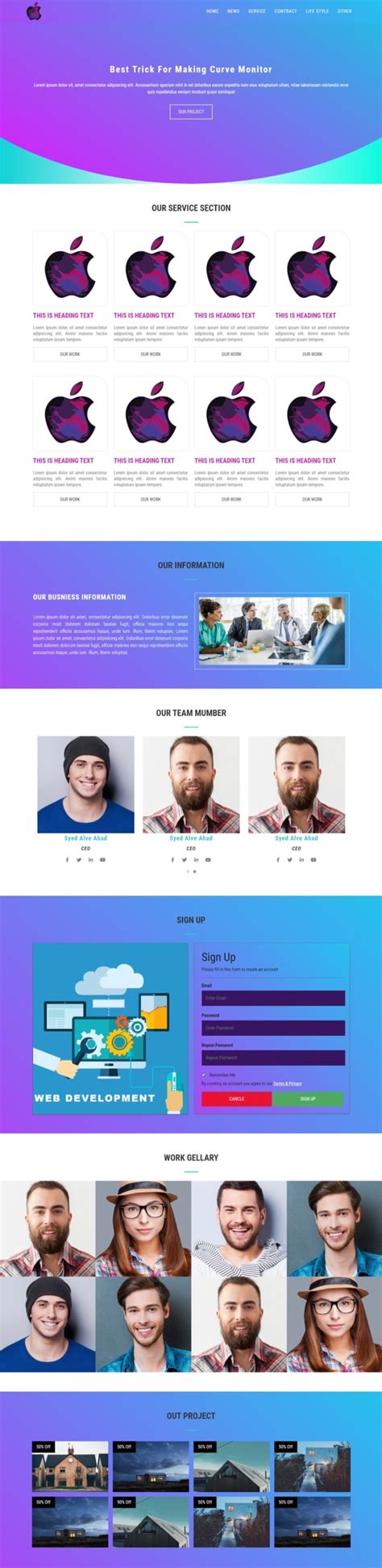 Convert Psd To Html Css And Javascript With Responsive Design By Webpok Fiverr