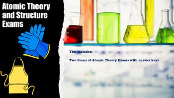 Atomic Theory And Structure Exams Two Forms By Mr V S Chemistry Classroom