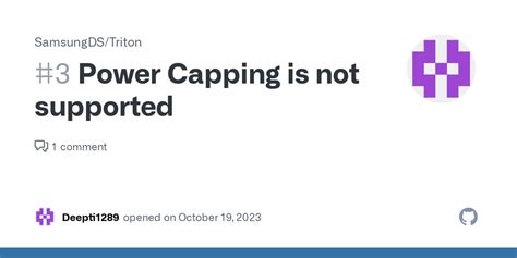Power Capping Is Not Supported · Issue 3 · Samsungdstriton · Github
