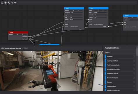 postprocessing graph editor evergine evergine