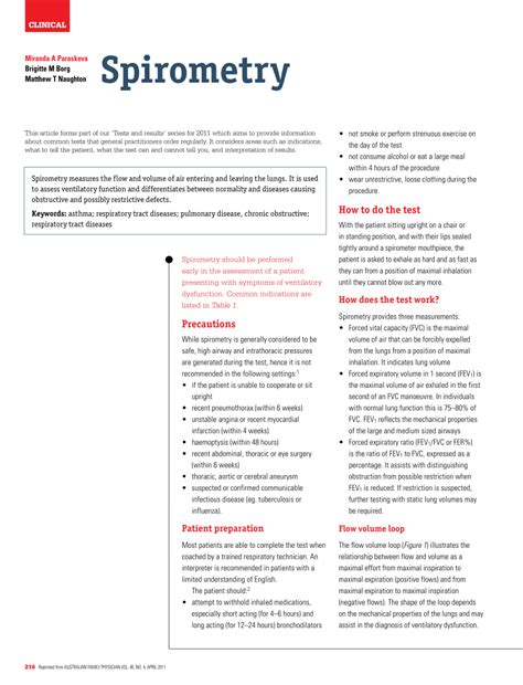 Artp Spirometry Handbook Pdf At Daniel Gilmore Blog