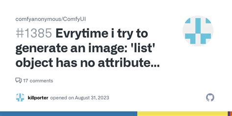 Evrytime I Try To Generate An Image List Object Has No Attribute To