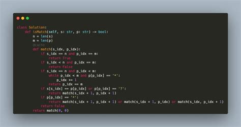 I Solved The Next Algorithms Task Today Wildcard Matching Given An Input String S And A