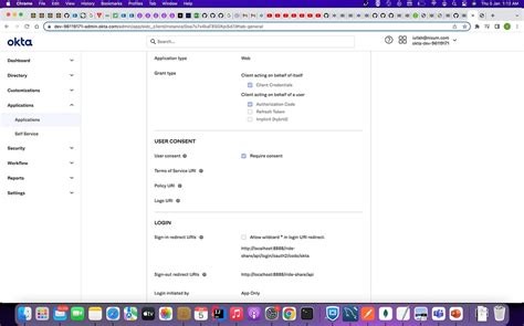 getting error while trying to login using okta oauth oidc okta