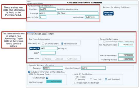 Check Stub Check Stub Master File Maintenance Division Order