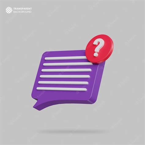 Premium Psd Isolated 3d Render Message Icon