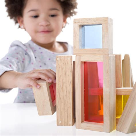 Rainbow Blocks Set 30 Pieces Toy Sense