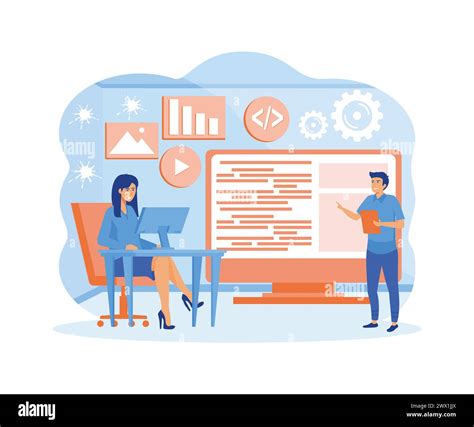 Software Engineer Stock Vector Images Alamy