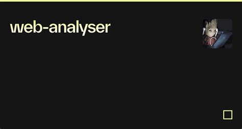 Web Analyser Codesandbox